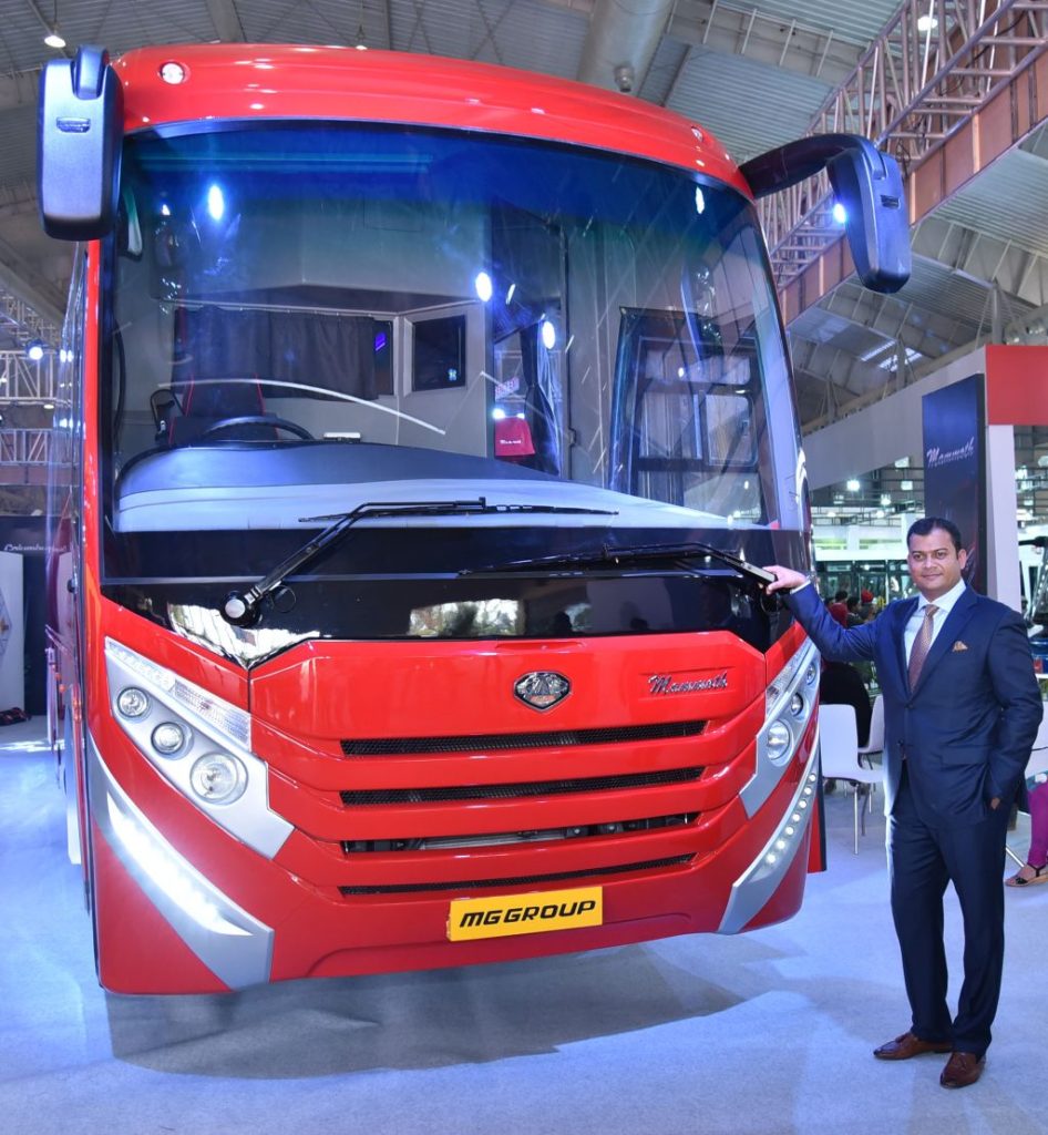 MG Group unveils its first ‘Made in India’ tarmac coach ‘COLUMBUS’ for ...